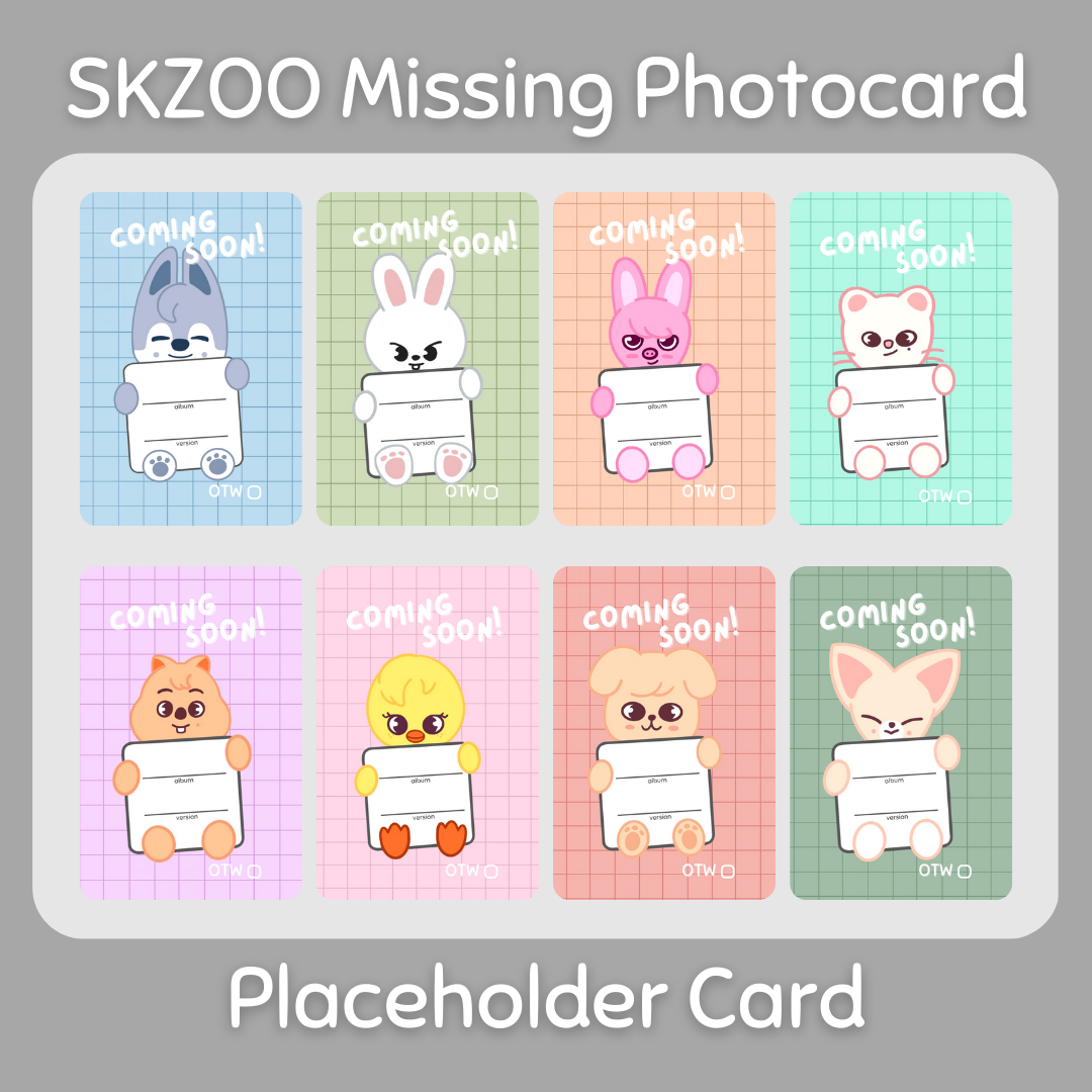 SKZOO Missing Photocard Placehold Card (Digital File) – Allie’s Daydream